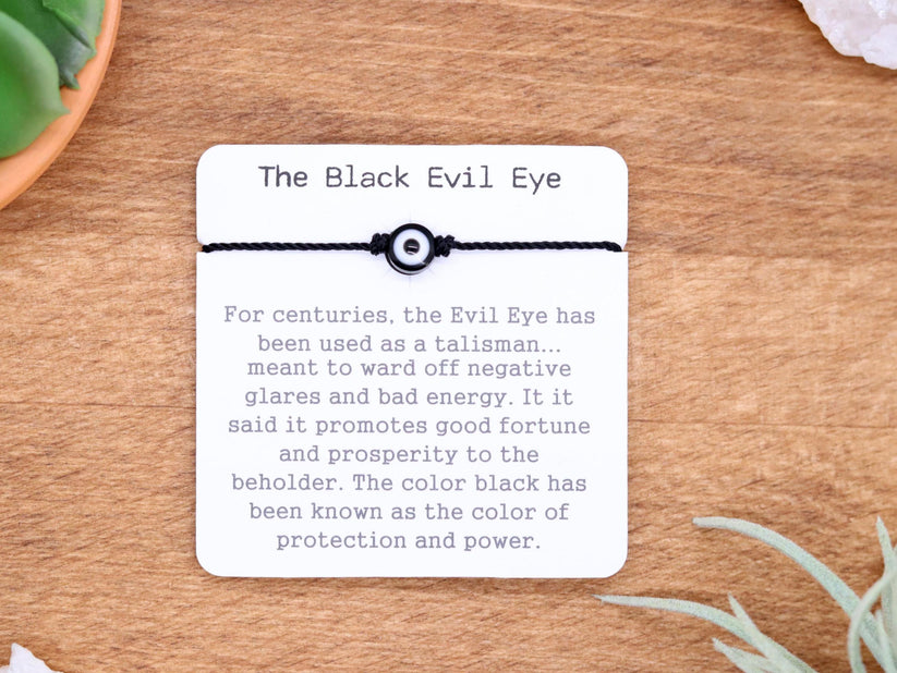 The Black Evil Eye, Simple Cord Style – Trejo Jewelry