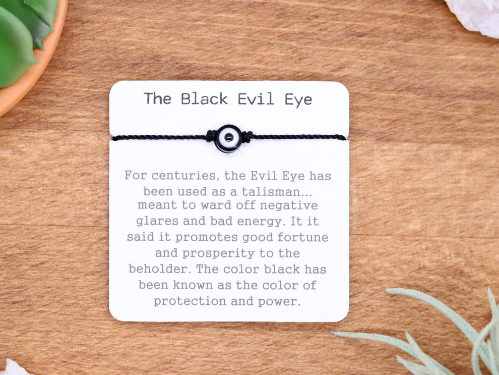 The Black Evil Eye, Simple Cord Style – Trejo Jewelry